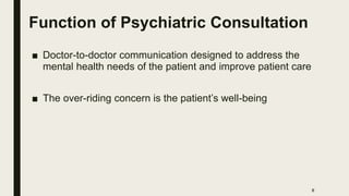 Consultation liaison-psychiatry-models-and-processes | PPTX