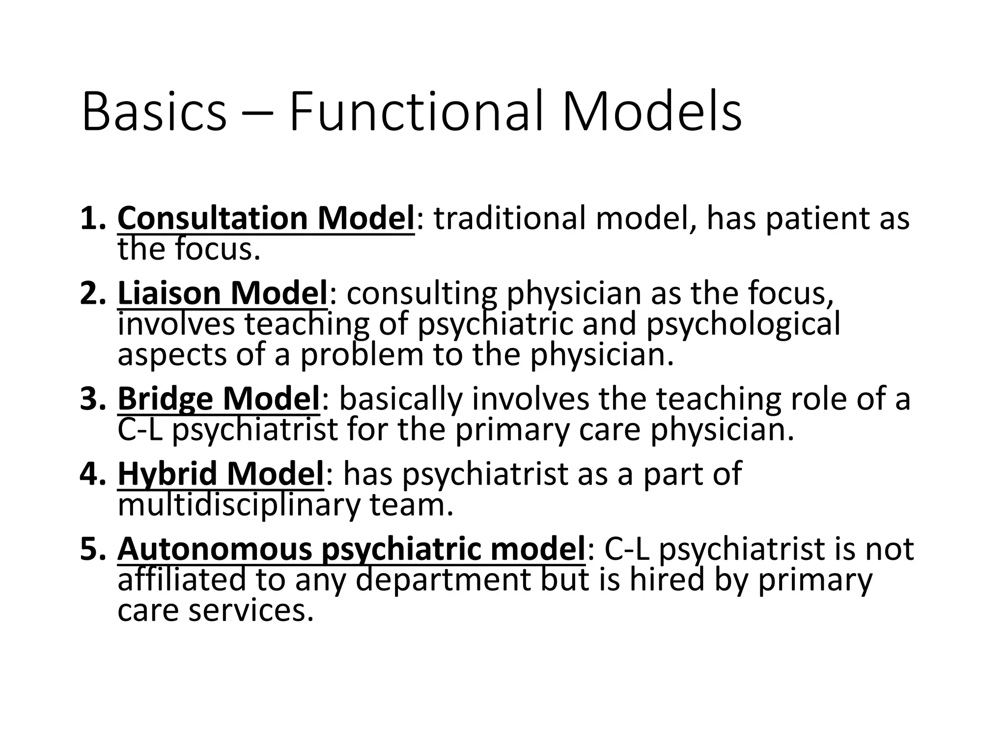 Consultation liaison psychiatry | PPTX