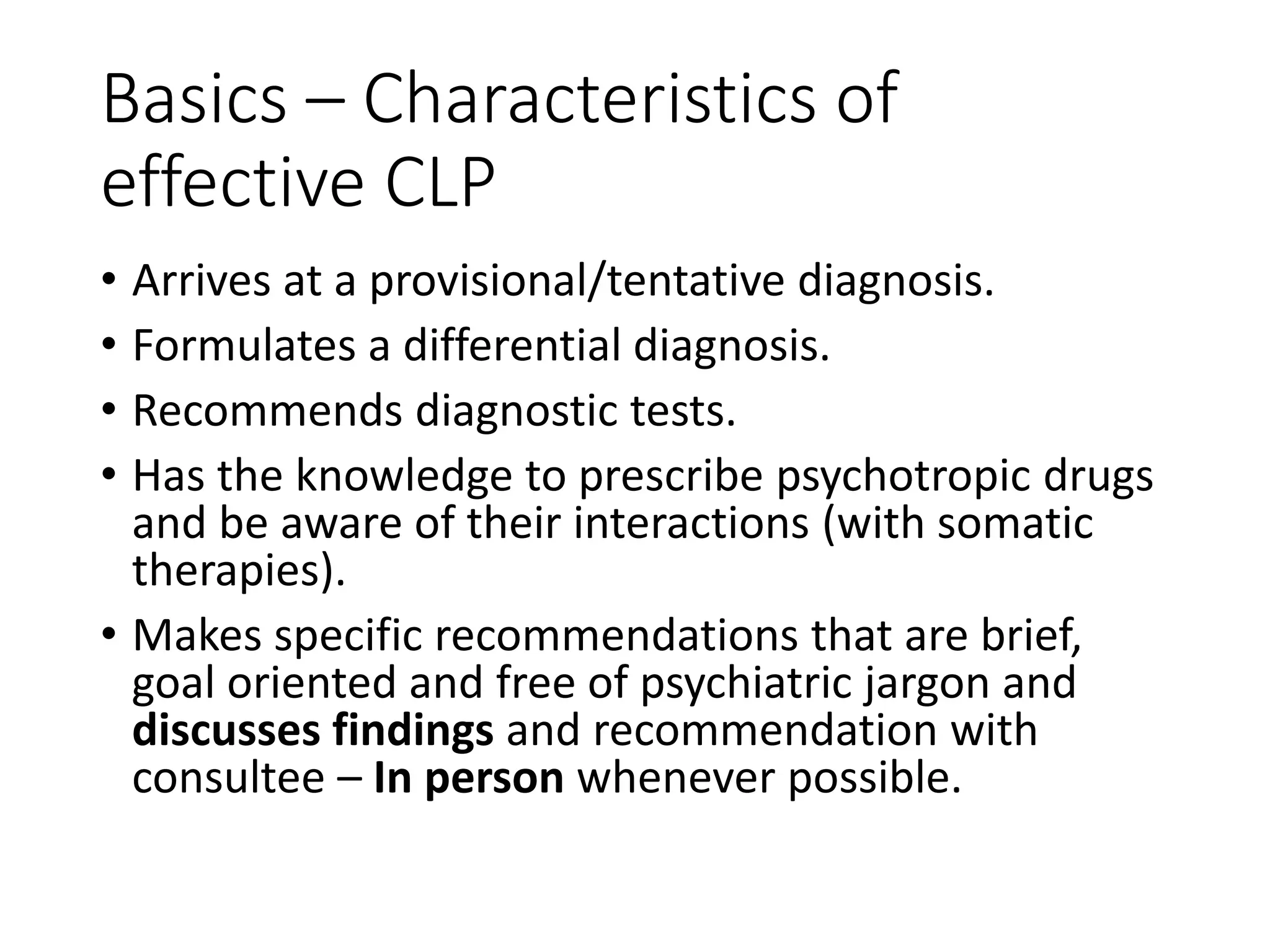 Consultation liaison psychiatry | PPTX