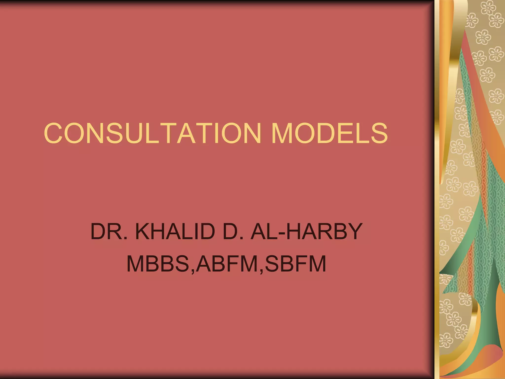 Consultation Models | PPSX