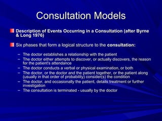 Consultation Models 2 | PPT