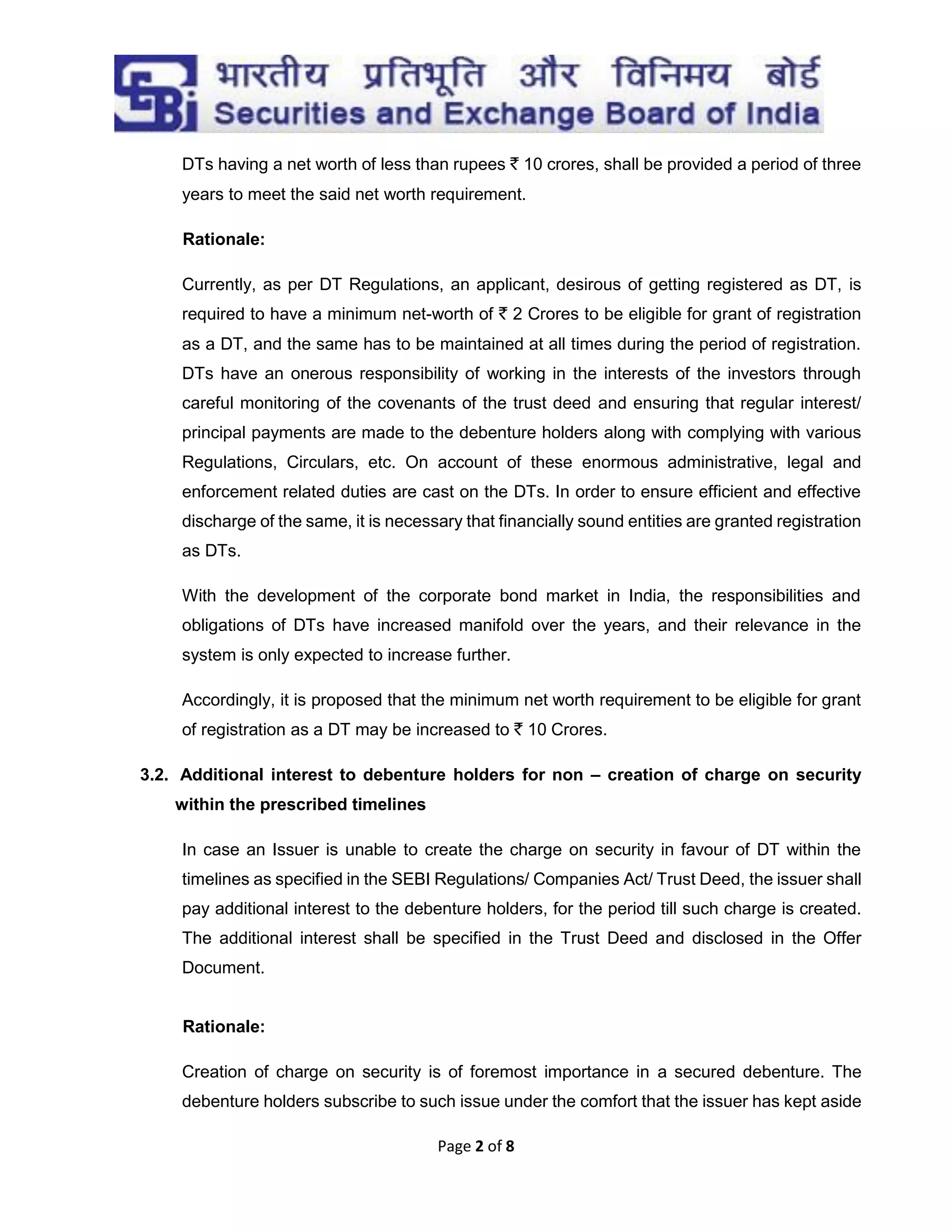 SEBI - Consultation paper on review of the regulatory framework for ...