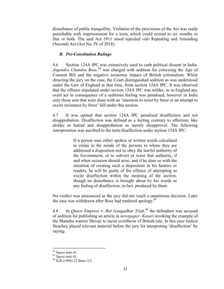 CONSULTATION PAPER ON SEDITION-30.08.2018