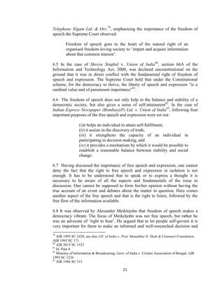 CONSULTATION PAPER ON SEDITION-30.08.2018