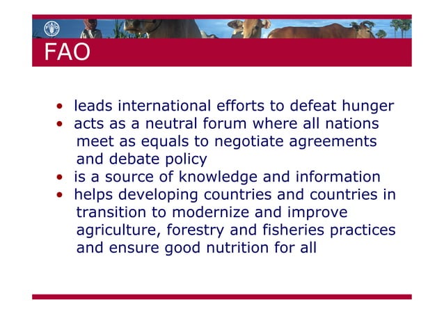 What is FAO? | PPT