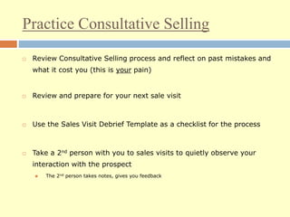 Consultative Selling Process | PPTX