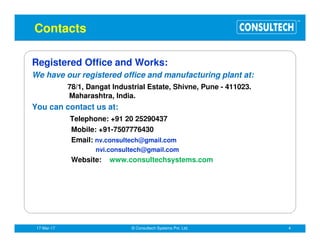 Painting Equipment By Consultech Systems Pvt. Ltd., Pune | PPT