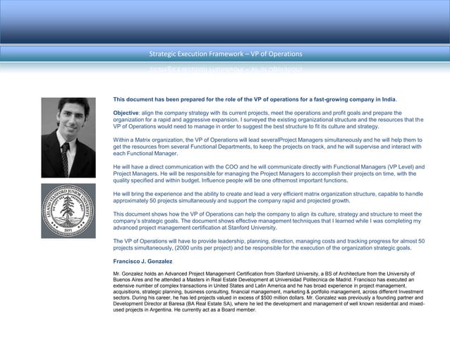 Consulting - Stanford Strategic Framework for Matrix Structures | PPTX ...