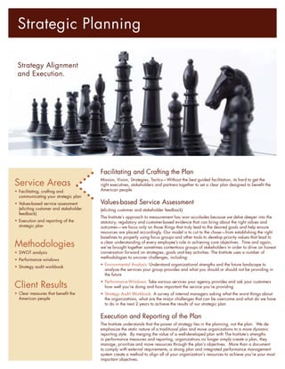 Consulting Brochure / The Performance Institute | PDF