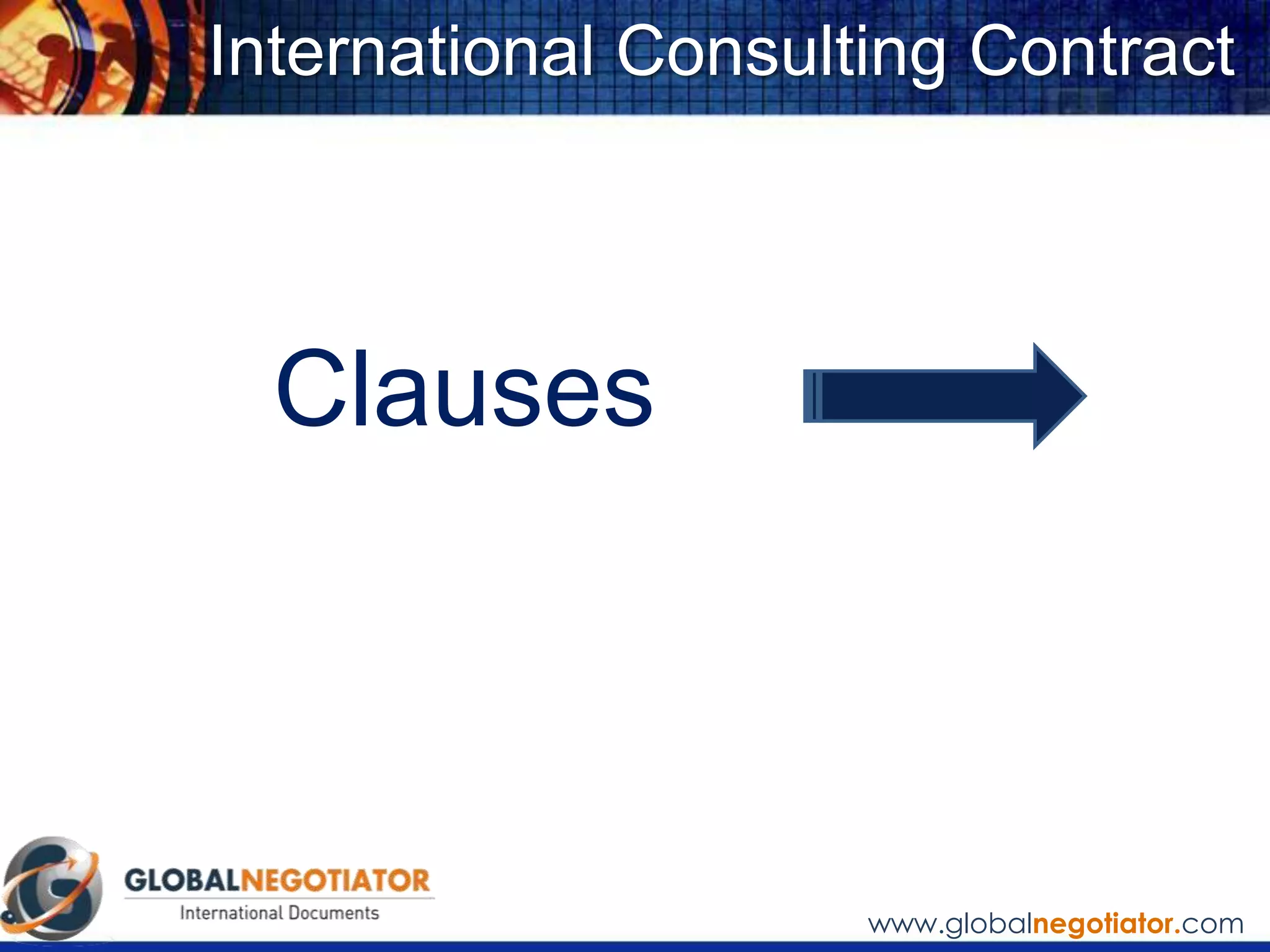 INTERNATIONAL CONSULTING CONTRACT - Contract Template and Sample | PDF ...