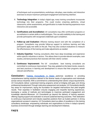 Consulting Excellence Dubai's Premier Training Program | PDF