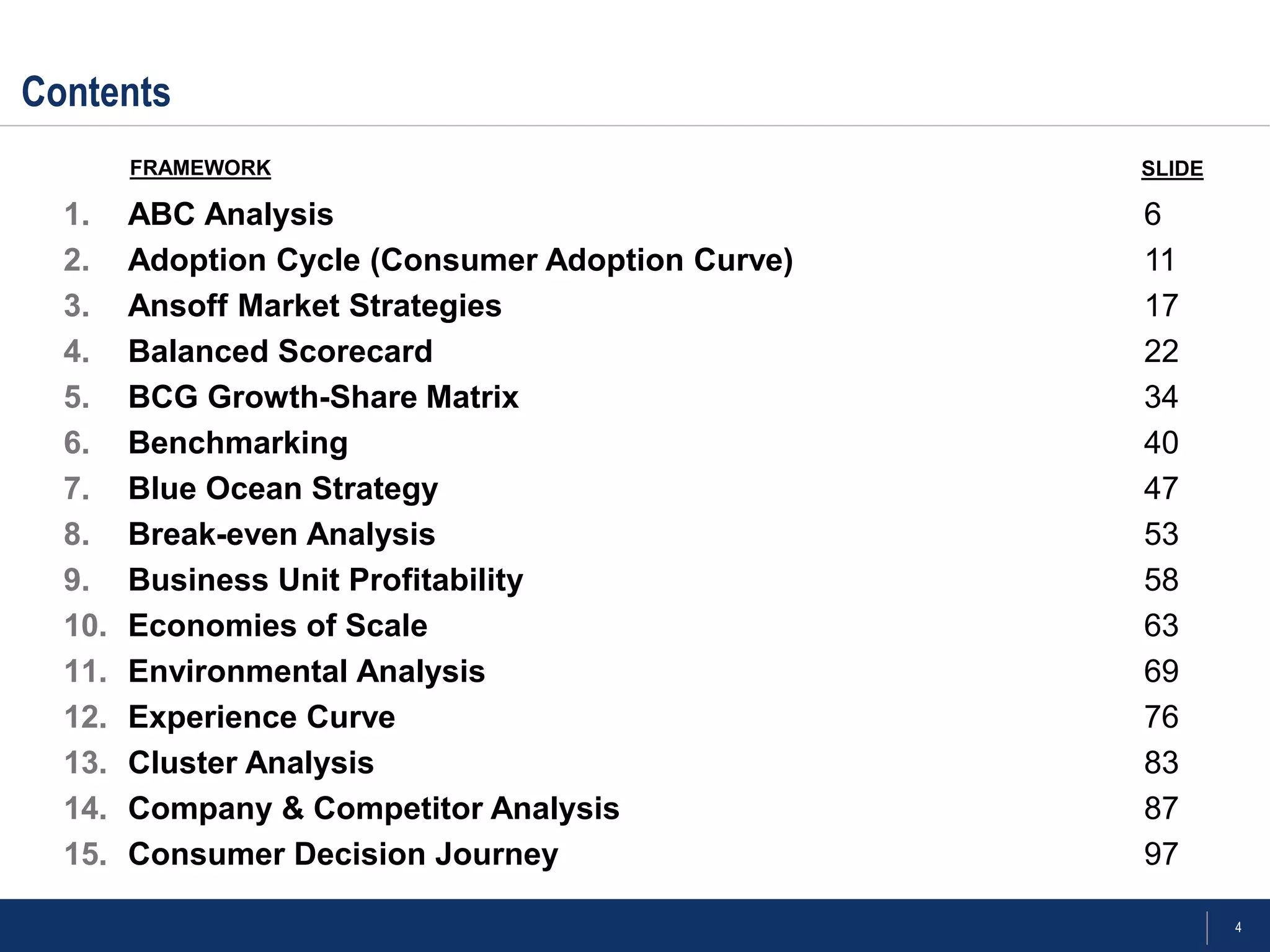 Complete Business Frameworks Toolkit - Strategy, Marketing, Operations ...