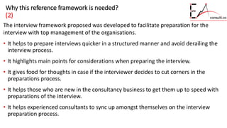 Consulting interview framework v1.0 | PPTX | Business | Business and ...