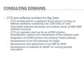 Consulting profile Juergen Jaeger | PPT