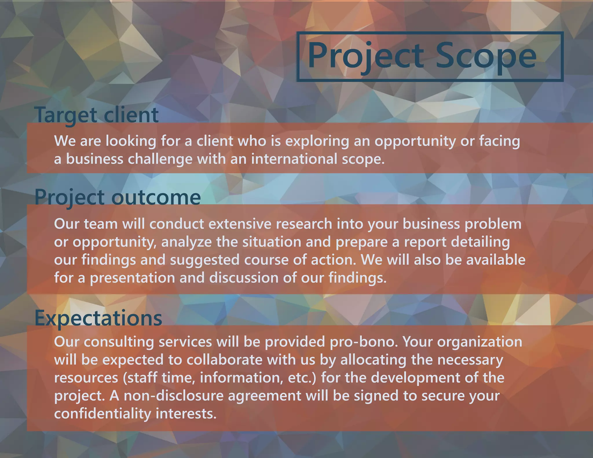 Consulting Project Proposal | PPT