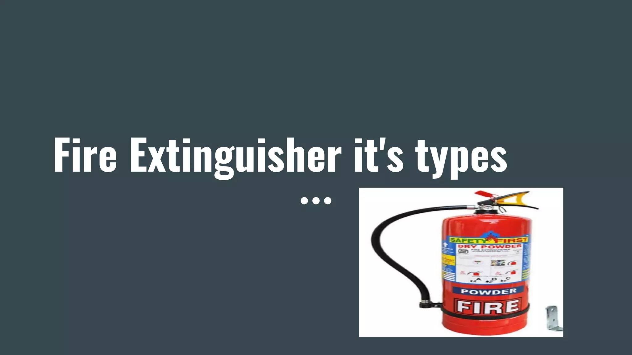 Fire extinguisher | PDF