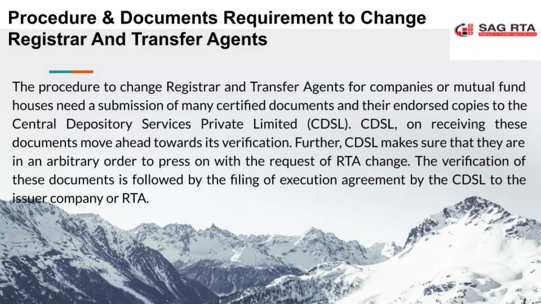 Learn Registrar and Transfer Agents Change Procedure & Documents ...