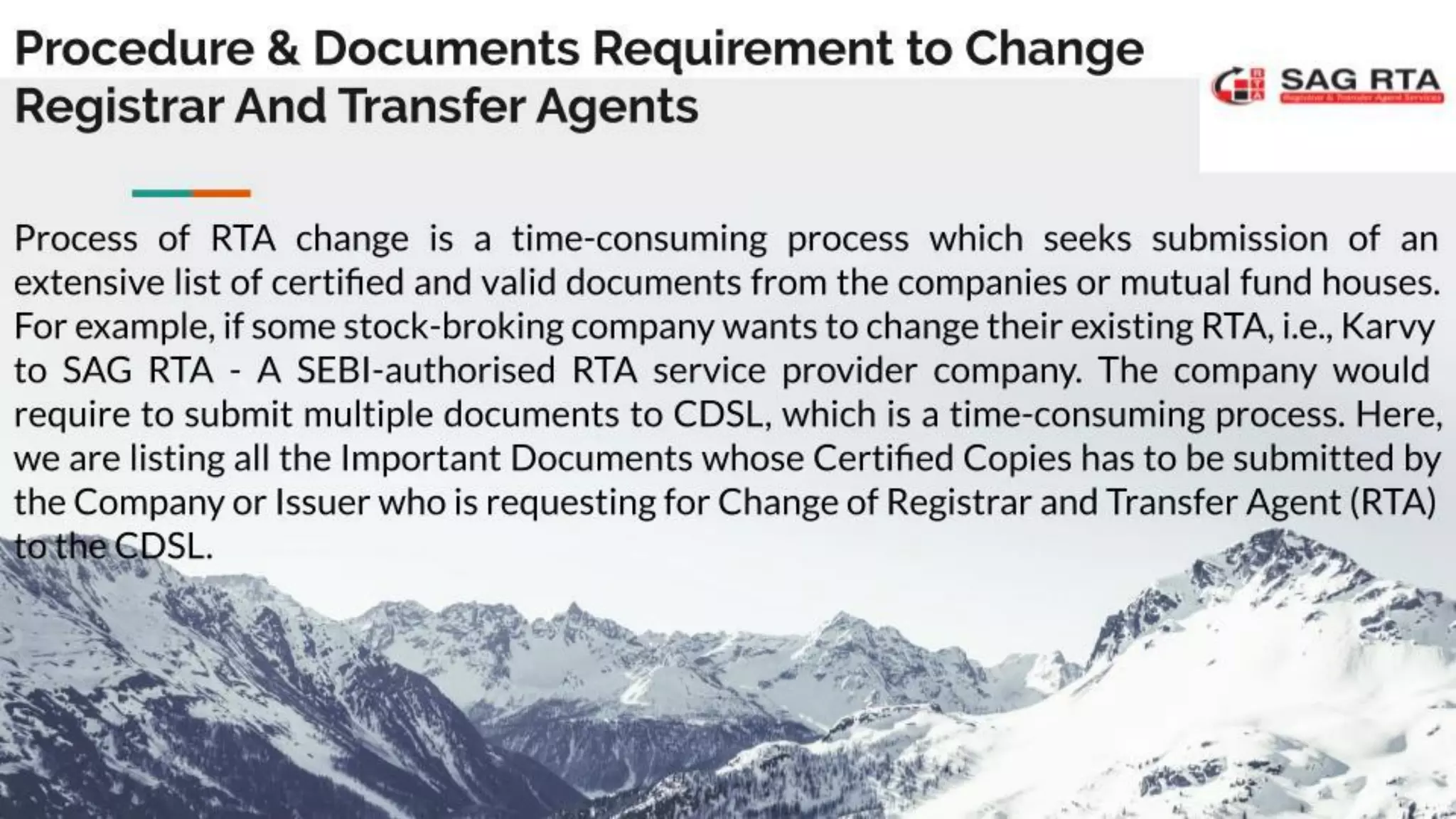 Learn Registrar and Transfer Agents Change Procedure & Documents ...