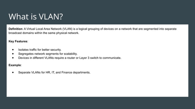 virtual local area network- networkin- computer g | PPT