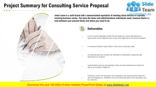 Consulting Service Proposal Template PowerPoint Presentation Slides | PPT