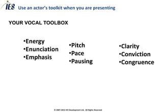 Consulting toolkit delivering the presentation | PPT