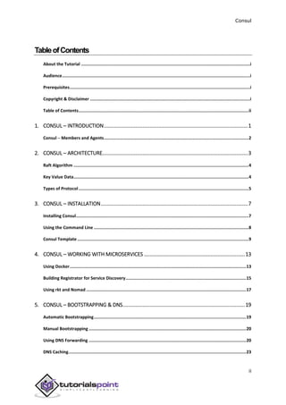 Consul tutorial | PDF