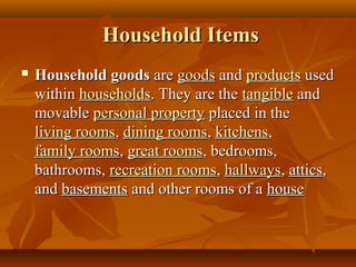 Consumable goods | PPT