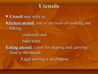 Consumable goods | PPT