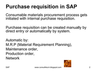 Consumable Materials | PPT