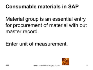 Consumable Materials | PPT