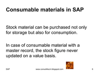 Consumable Materials | PPT