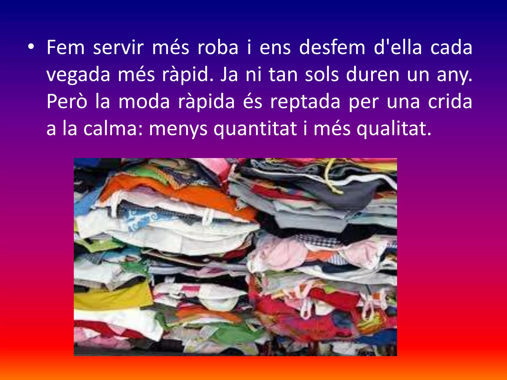 Consum de roba | PPT