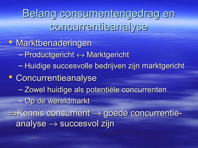 Consumentengedrag slides | PPT
