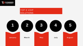 Top 5 VoIP Solutions Of 2023 - TechDogs | PPTX