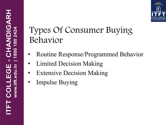 ITFT- Consumer behavior | PDF