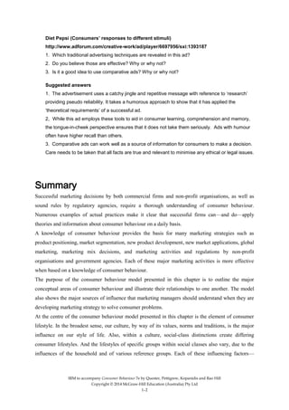 Consumer behaviour implications for Marketing strategy 7th Edition ...