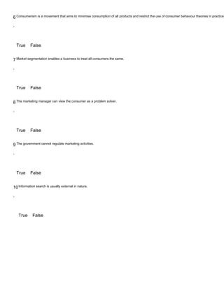 Consumer behaviour implications for Marketing strategy 7th Edition ...