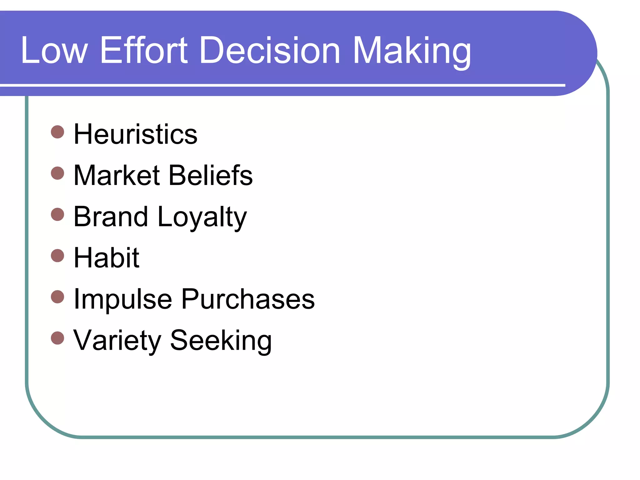 Consumer Decision Making Process | PPT