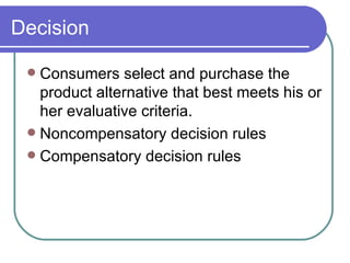 Consumer Decision Making Process | PPT