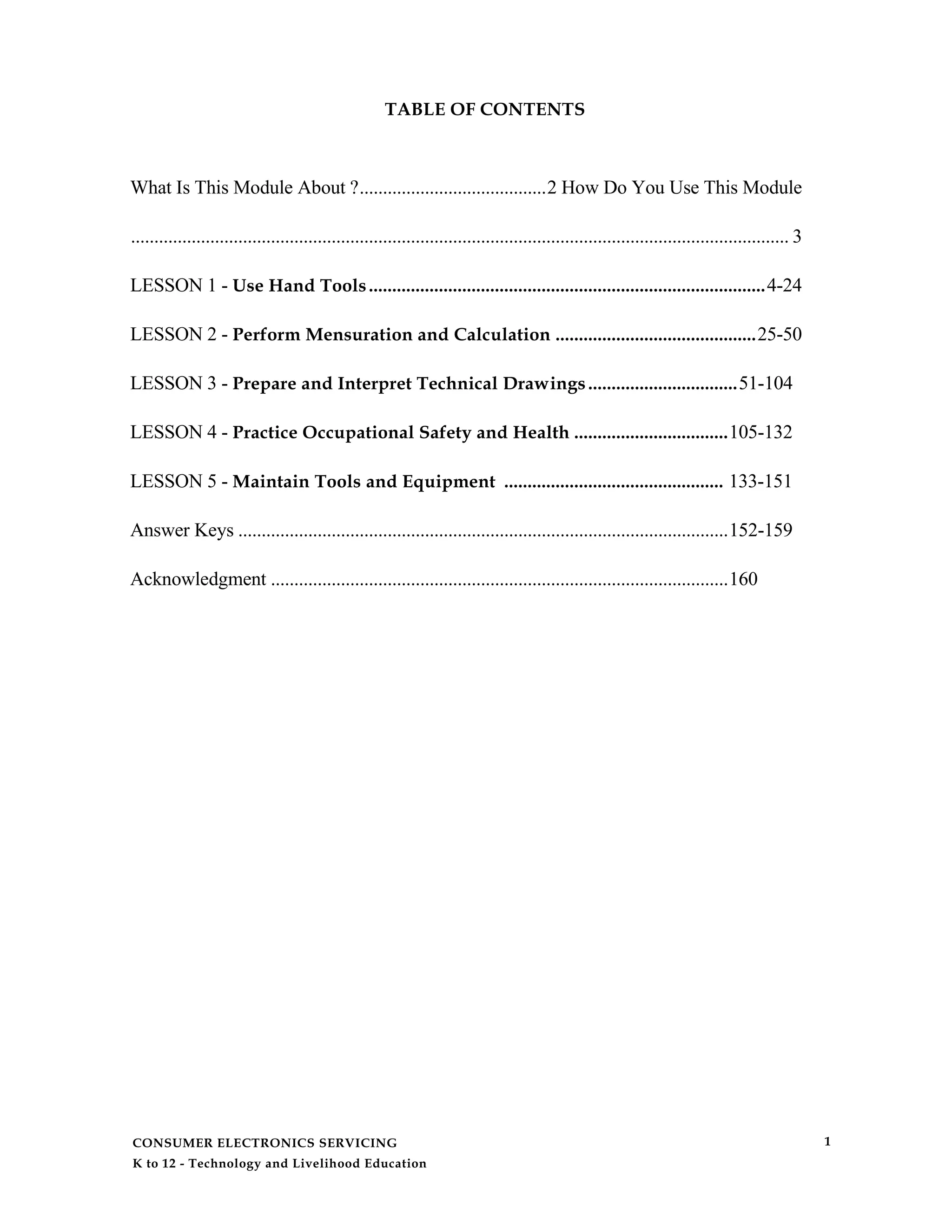 Consumer electronics-servicing-learning-module | PDF