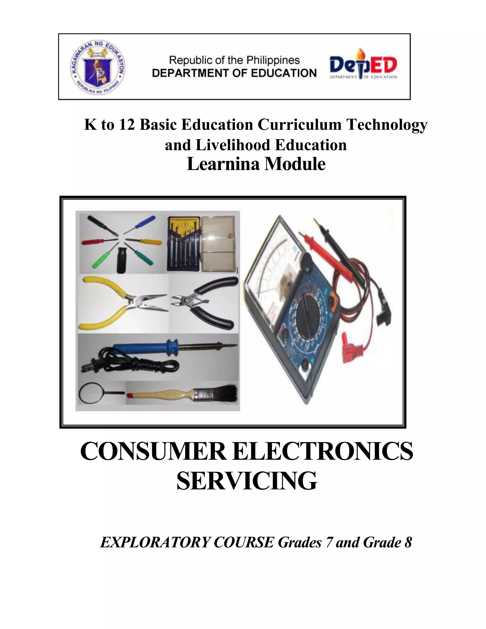 Consumer electronics-servicing-learning-module | PDF