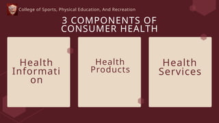 Consumer-Health 4th year college student | PPT