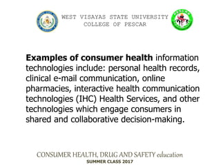 Consumer health | PPTX