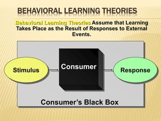 Consumer Learning the meaning and types in consumer behaviour | PPT
