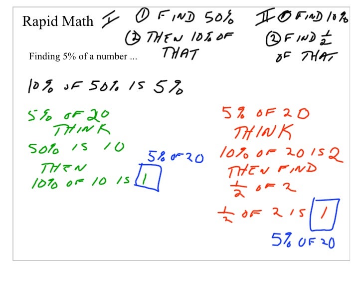 Consumer Math Slides September 7, 2007