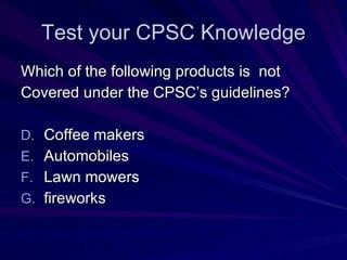 Consumer Product Safety Commission3 | PPT