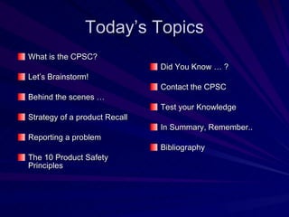 Consumer Product Safety Commission3 | PPT