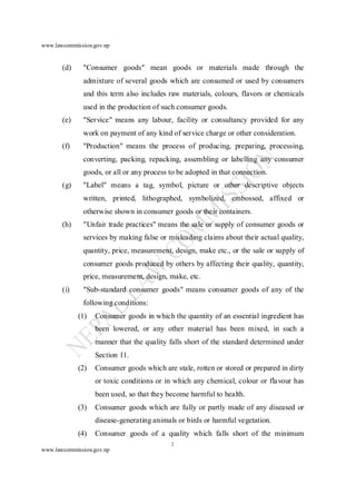 CONSUMER PROTECTION ACT 2054 | PDF