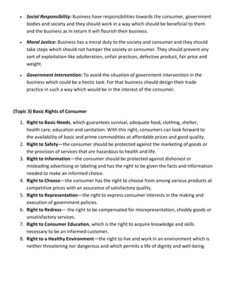 Consumer-Protection and Consumer Affairs and Sovereignty | PDF