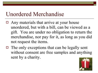 Consumer Protection Unit 12 | PPT